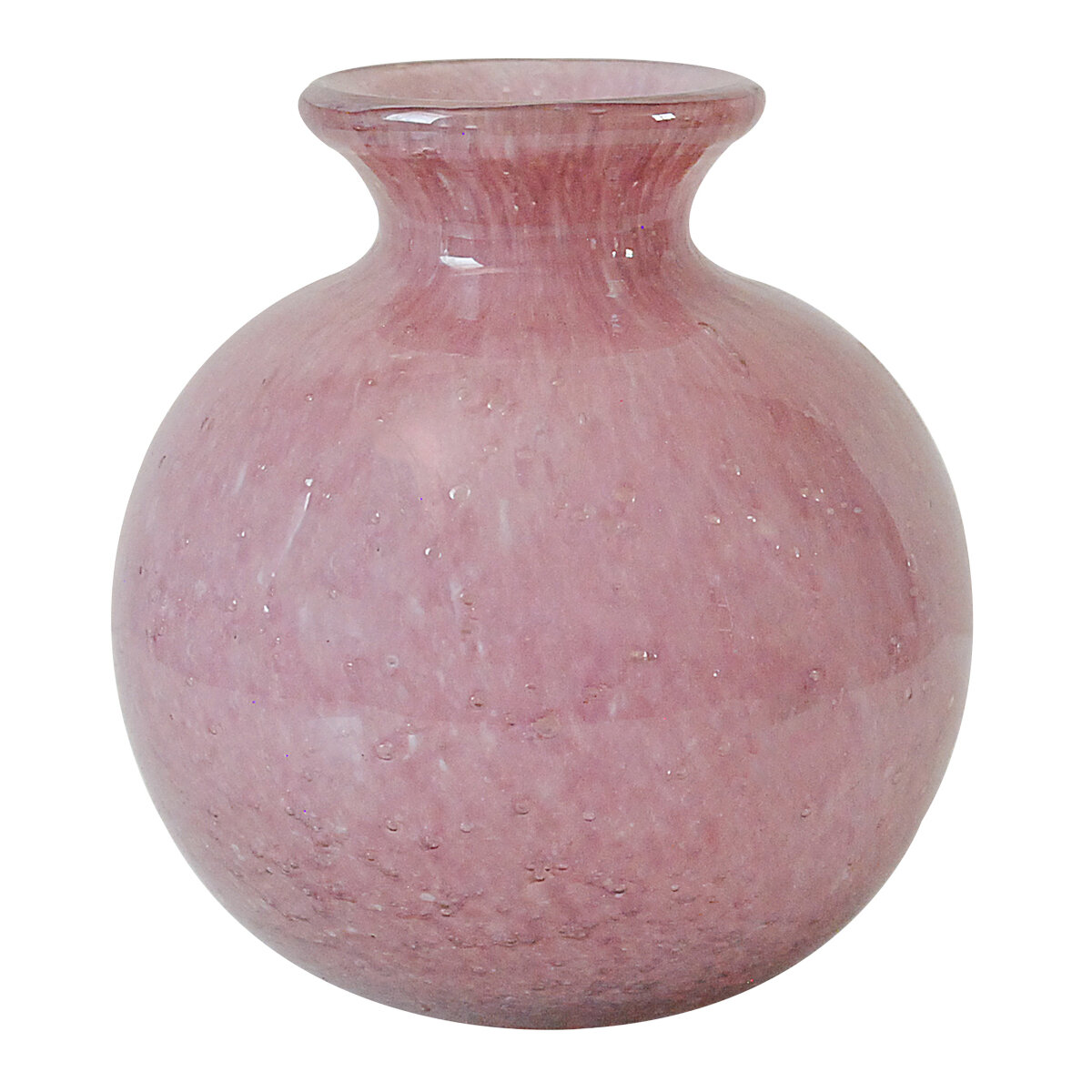 Стеклянная ваза для цветов Gipfel Candy 43174 15х13 см, розовая