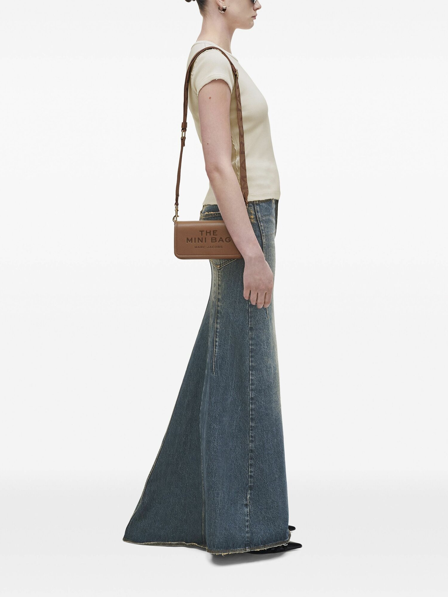 Сумка MARC JACOBS The Leather, brown — фото 1
