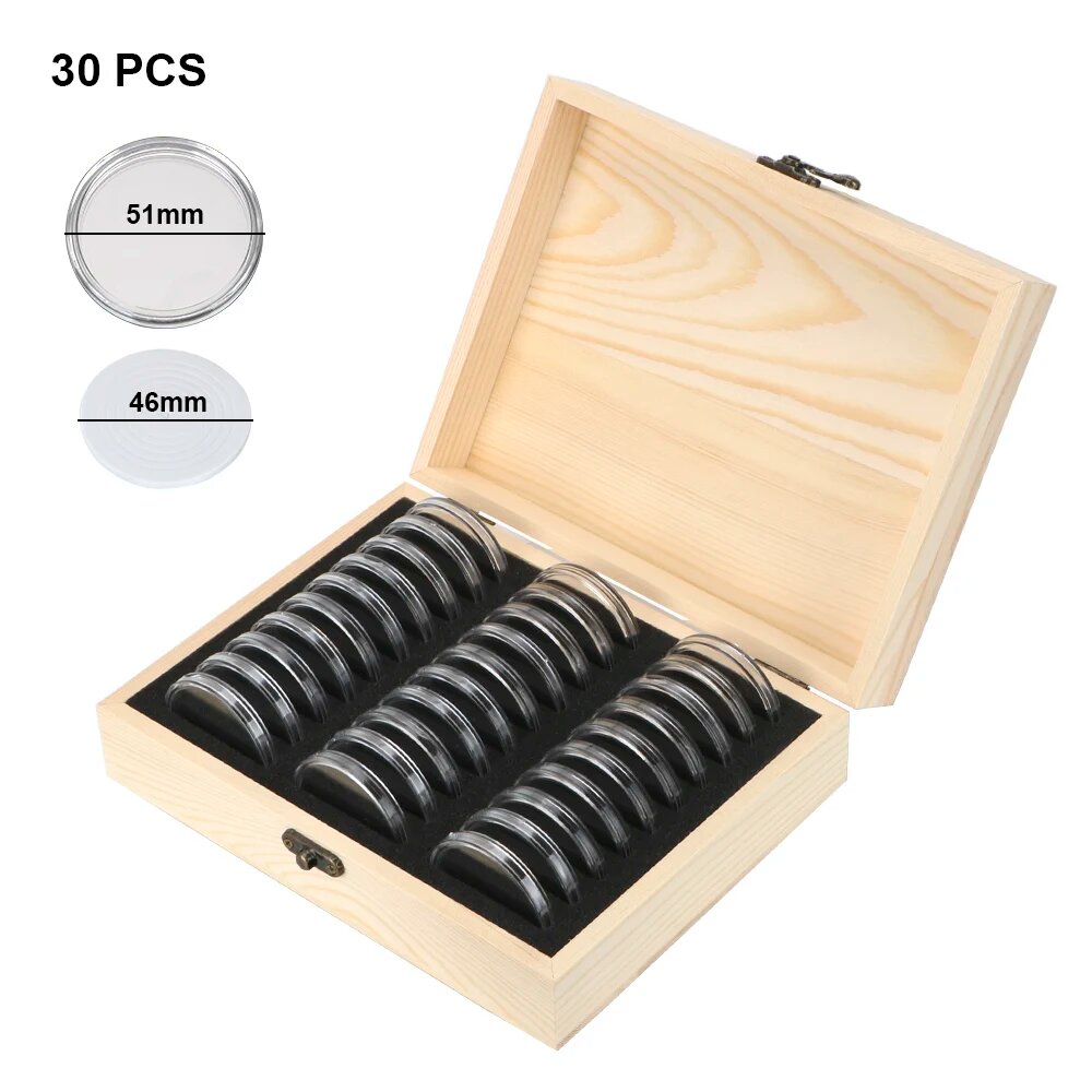Футляр для монет 30pcs, 51/46mm