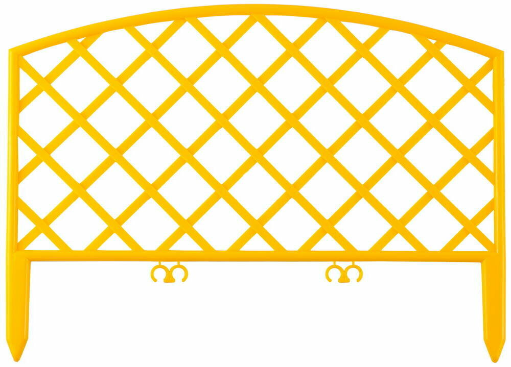 Декоративный забор GRINDA Плетень 24x320см, желтый, 7 секций 422207-Y