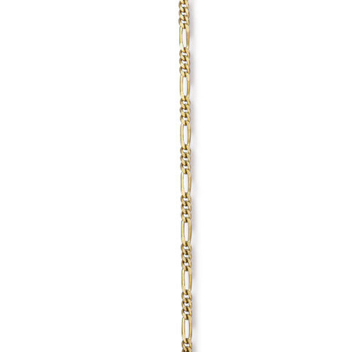 Цепочка отрезная (без замка), 4х1.3-2х1.4мм, TierraCast, плетение Фигаро, с алмазной гранью, базовый материал - латунь, позолоченная с чернением, 50 см