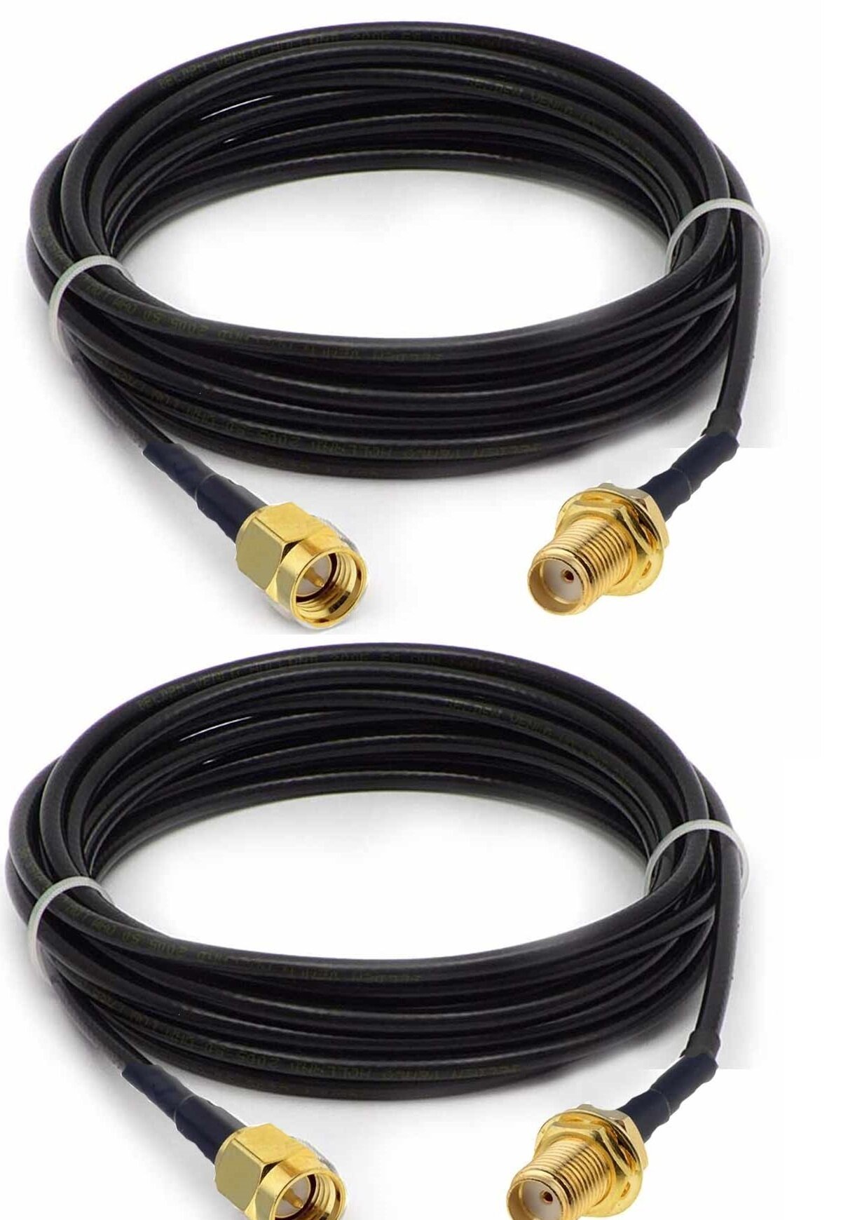 Комплект кабельных сборок 5D-FB SMA-male - SMA-female 5м (2 шт. для антенн MIMO)