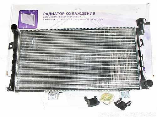 Радиатор охлаждения ваз 21214 алюм. 2-ряд. (инж.) luzar (21214-1301012)