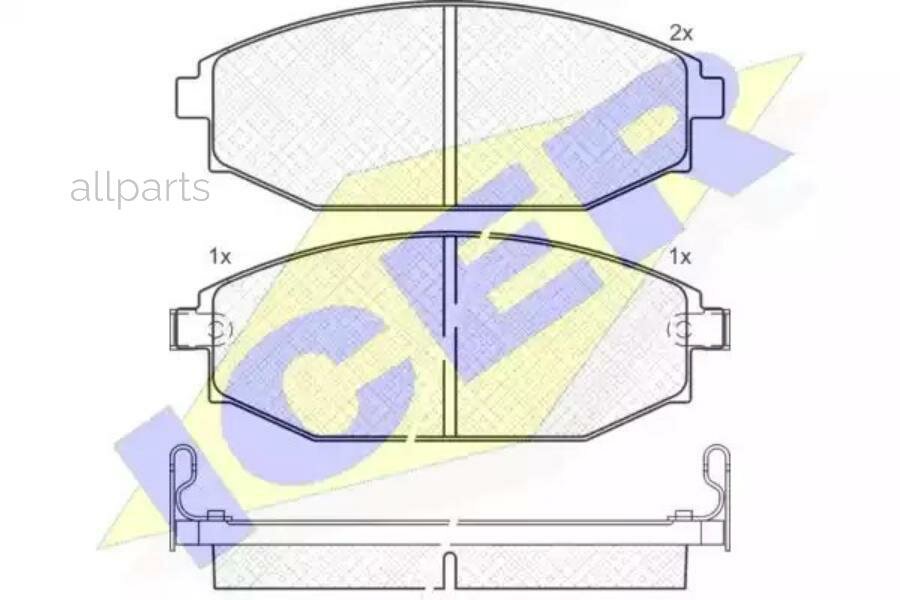 ICER 141272 Колодки торм. дисковые