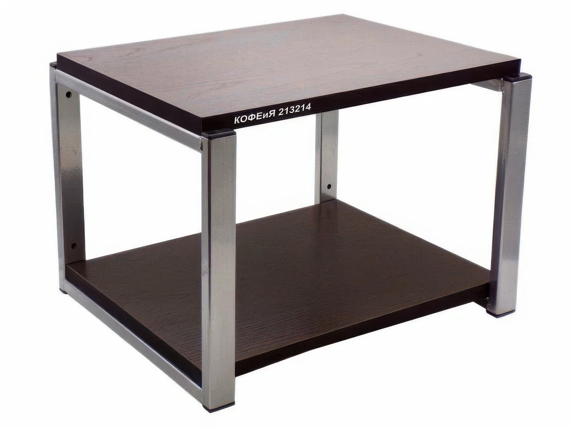 Полка для кофемашины GARROSS "SIBERIA 213214", две полки 30х40 см, высота 27 см, каркас под хром, цвет полок венге