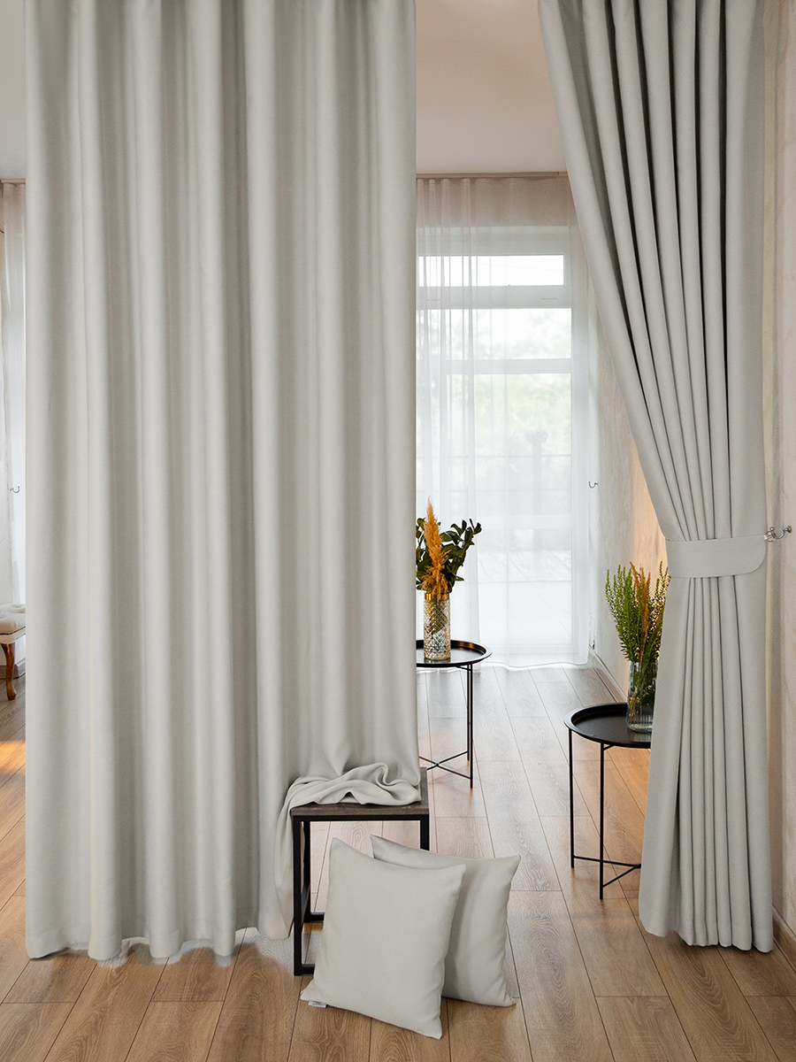 Шторы блэкаут матовые 150х285 (2 шт), Evrika Home