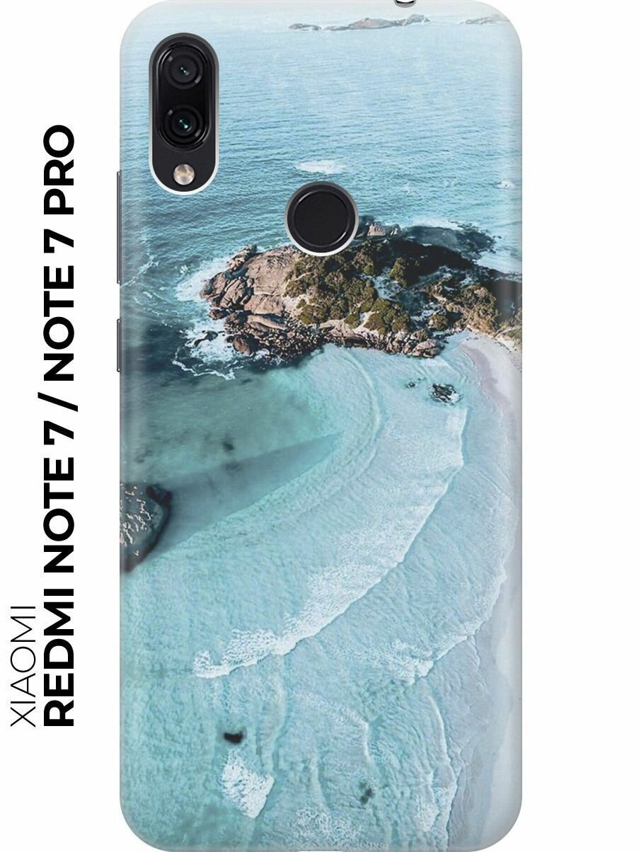 Силиконовый чехол Одинокий остров на Xiaomi Redmi Note 7 / Note 7 Pro / Сяоми Редми Ноут 7 / Ноут 7 Про