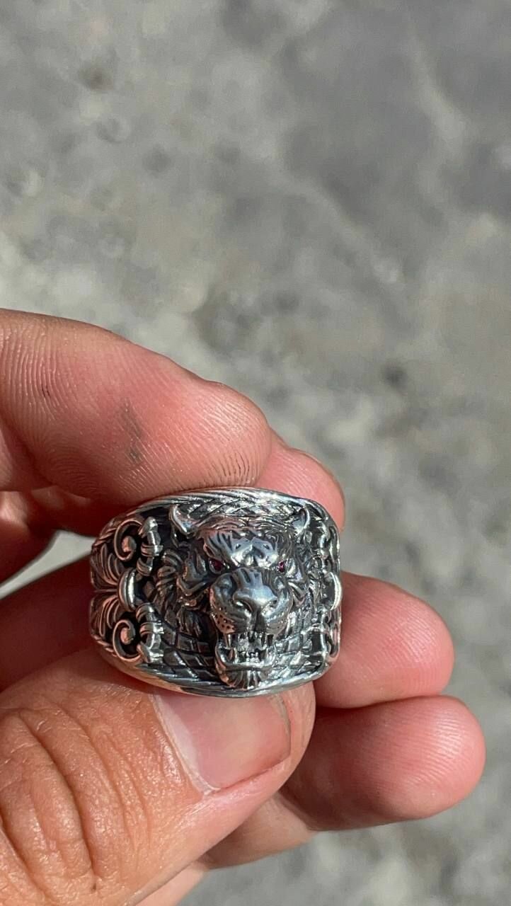 Кольцо, серебро, 925 проба, чернение, фианит