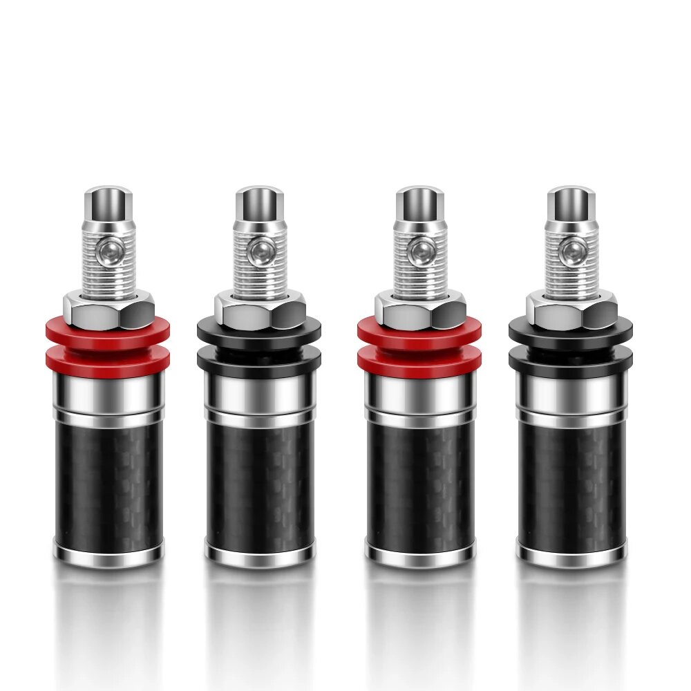 Банановые разъемы KUYIOHIFI Rhodium Plated-Short, 4 шт.