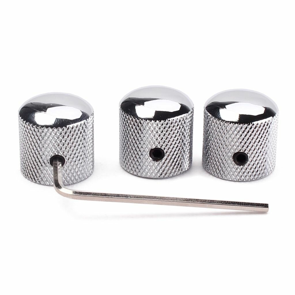 3 шт. Металлические ручки регулировки громкости и тона для электрогитары и баса