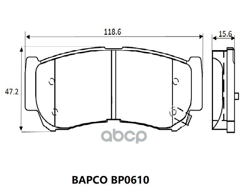 Колодки тормозные дисковые задние, комплект, шт BAPCO арт. BP0610