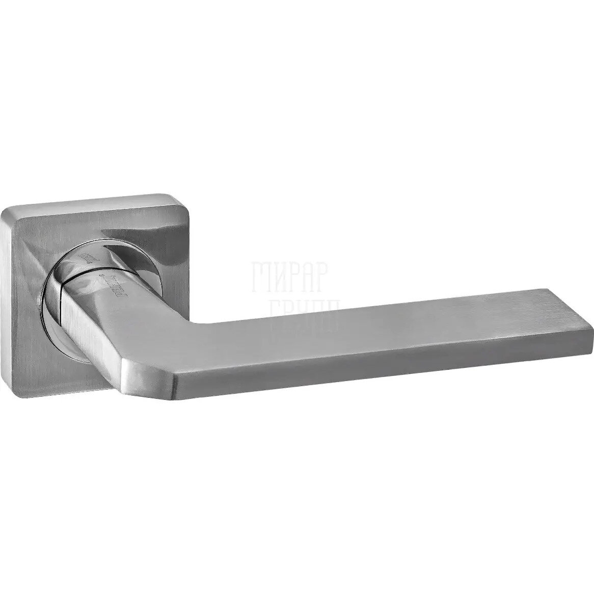Дверные ручки Renz (Ренц) "Кераско" INDH 97-02 на квадратной розетке матовый хром