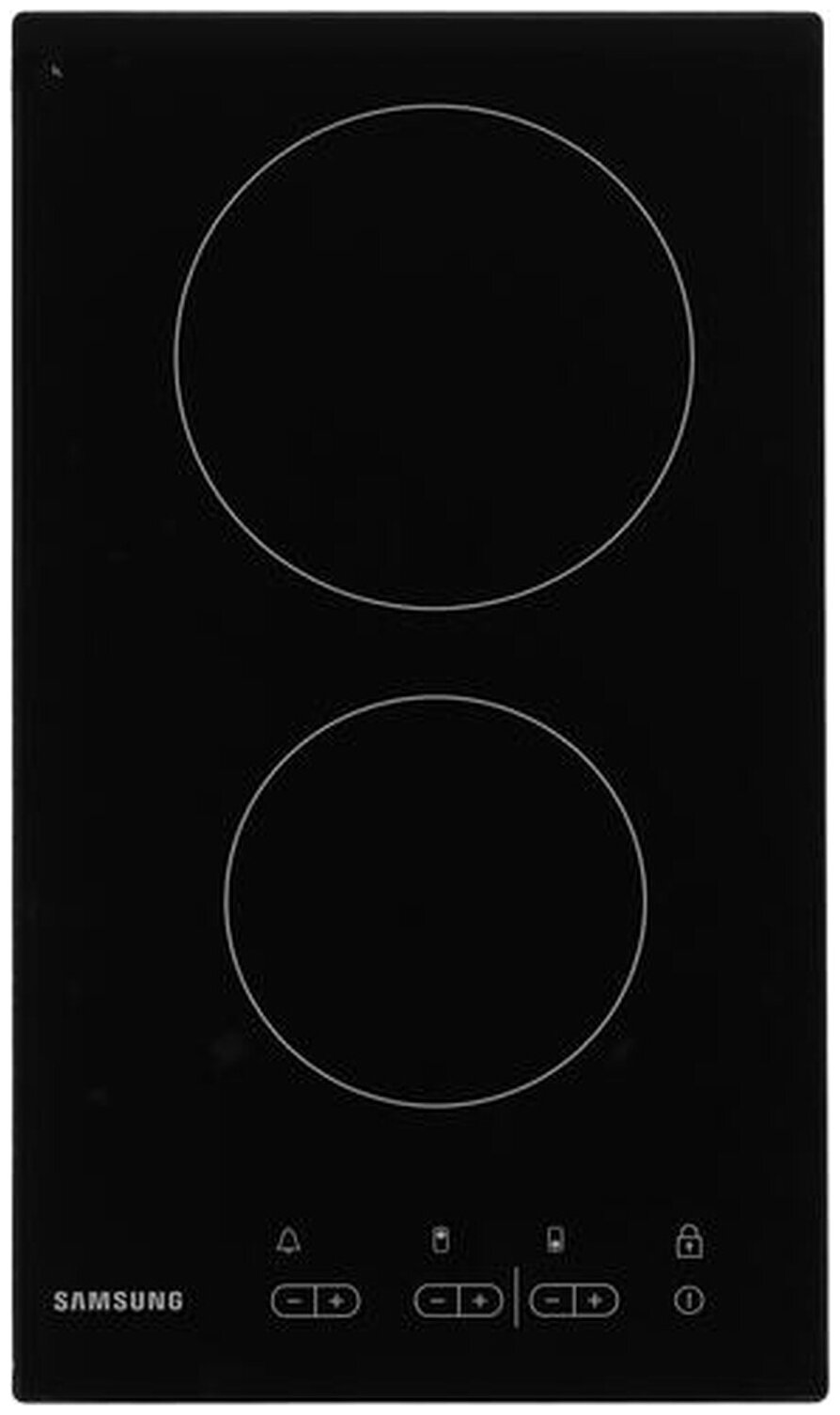 Электрическая варочная панель Samsung NZ32R1506BK/WT, стеклокерамическая, 2 конфорки