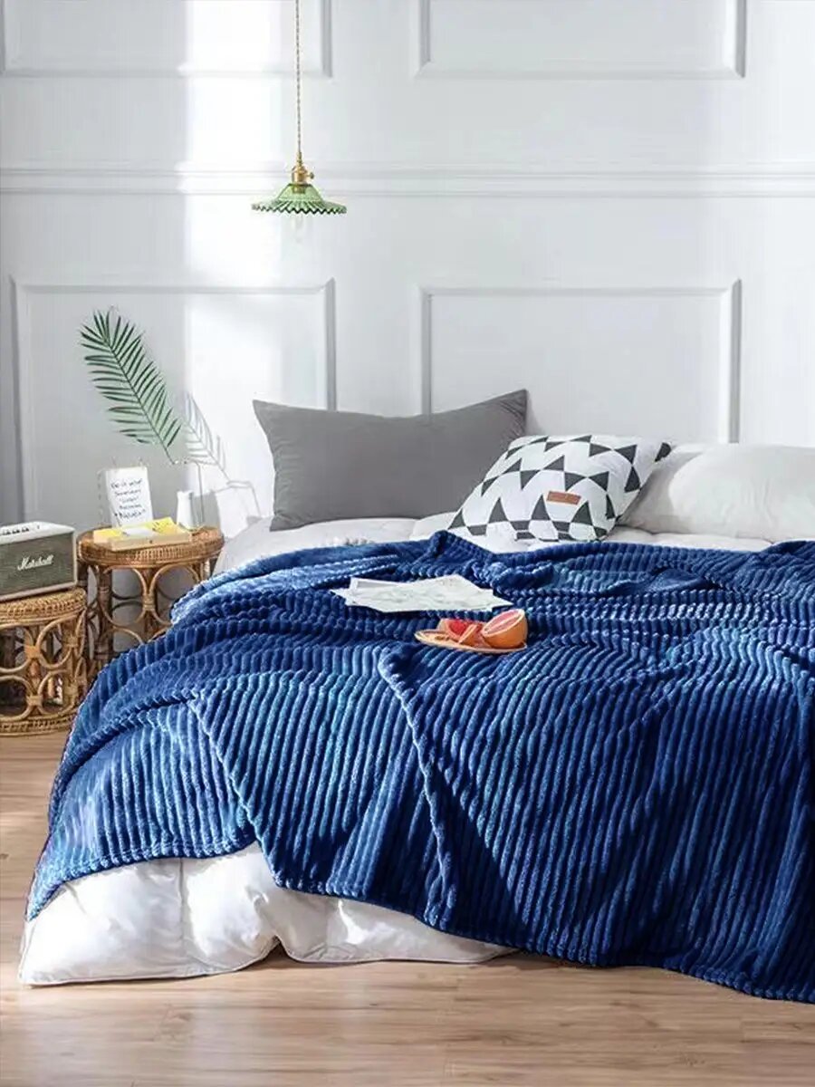 Плед Stripe 200х220 покрывало на кровать 200х220