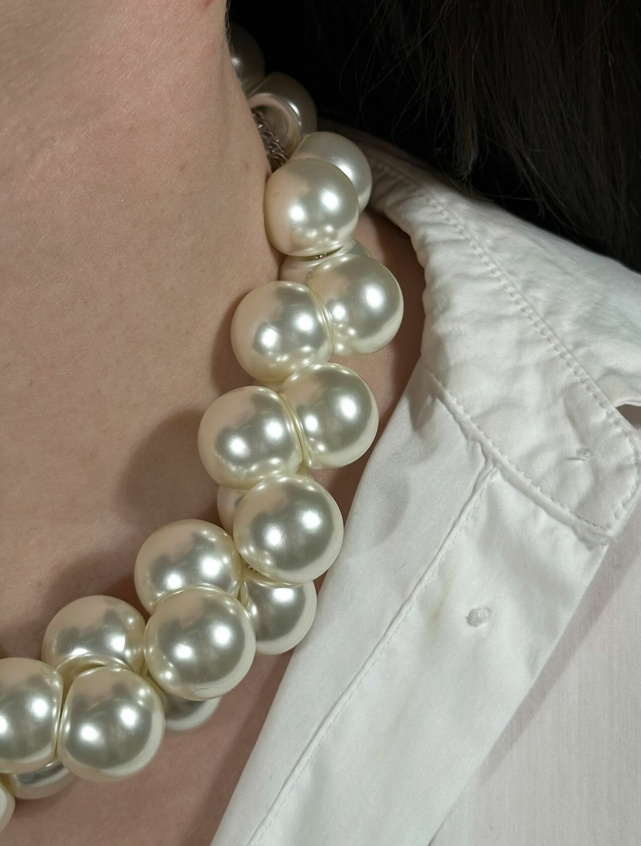 Колье, жемчуг имитация