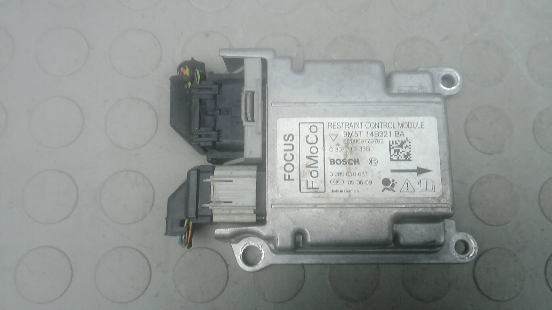 Блок управления airbag FORD FOCUS 2, Номер 9M5T14B321BA, 0285010687