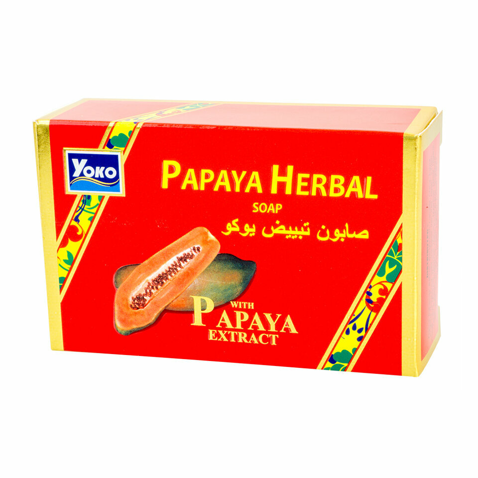 Натуральное косметическое мыло Yoko "Papaya Herbal" с экстрактом папайи и тайскими травами135 гр.