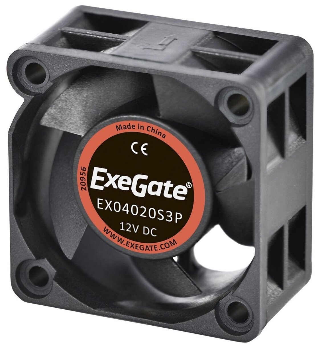 Вентилятор для корпуса ExeGate Вентилятор ExeGate Mirage-S 40x40x20mm 5500RPM EX281211RUS, 0.06 А, черный