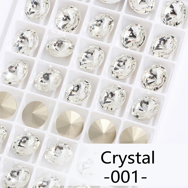 Серебряные стразы Crystal 6mm 10шт