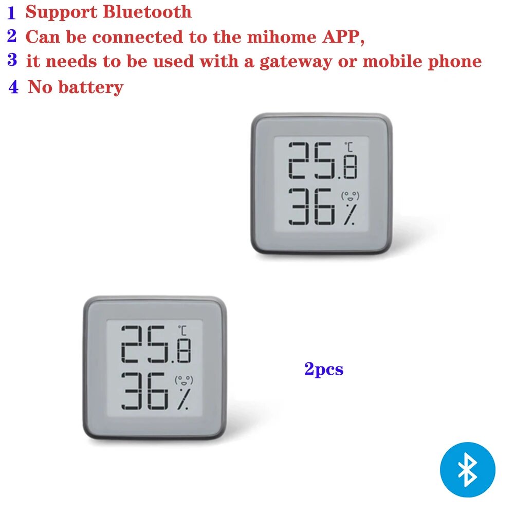 MI Цифровой термогигрометр 2PCS