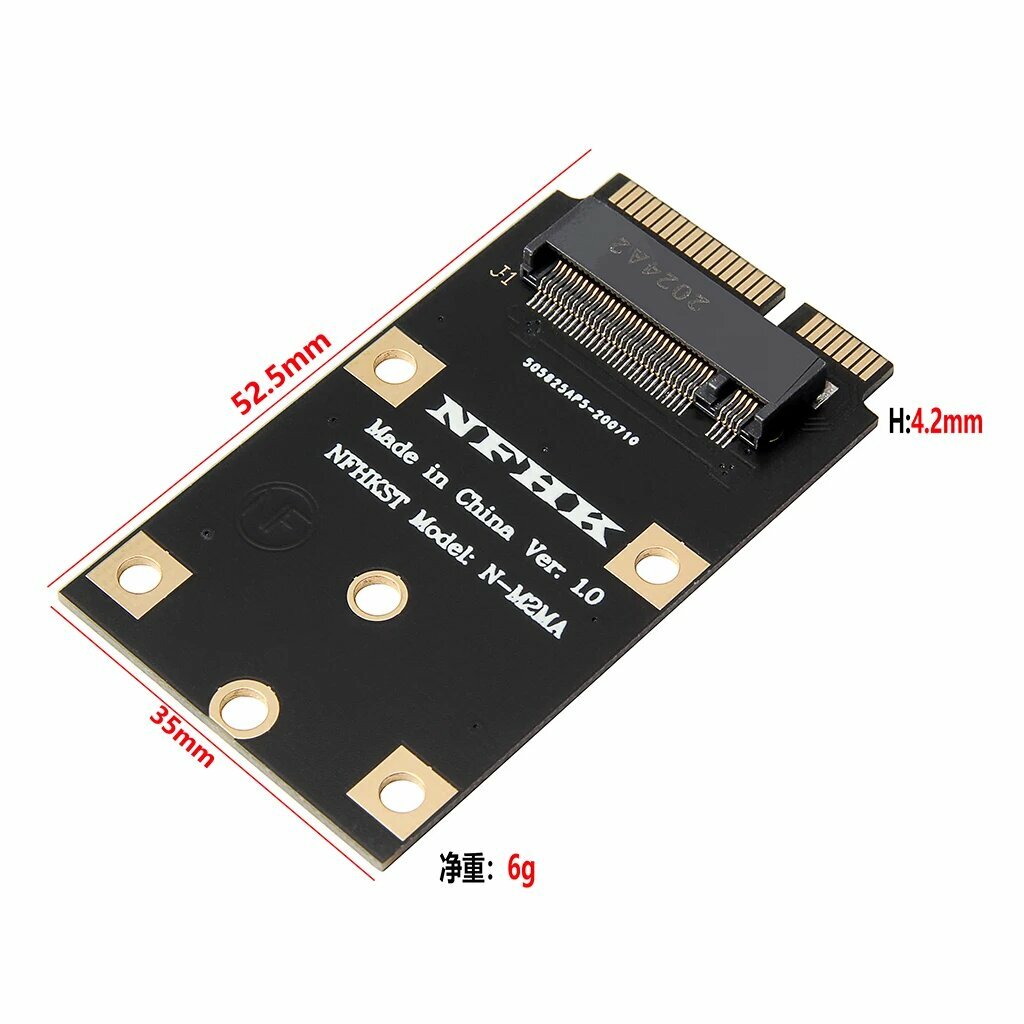 Адаптер mini PCI-E к NVMe SSD — фото 1