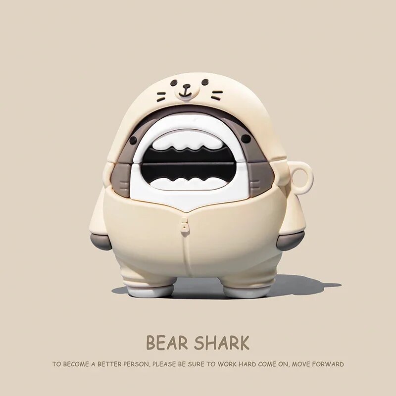 Чехол для AirPods 3 Bear Shark, sharkwith