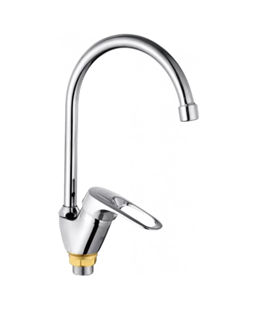 Смеситель для кухни из латуни с поворотным изливом H51030 цвет хром от бренда Hansen
