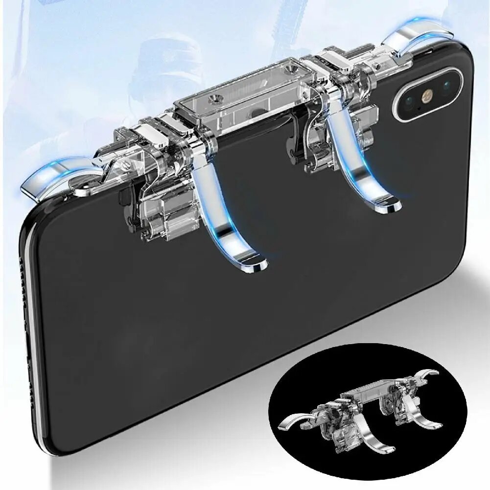 6-пальцевой мобильный игровой контроллер Pubg, телефон, геймпад, триггер L1 R1, кнопка прицеливания/кнопка скутера, джойстик для IPhone Android