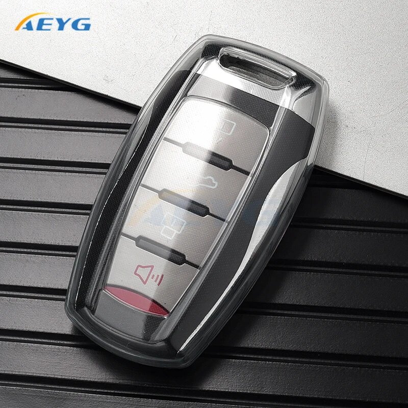 Чехол для автомобильного ключа из ТПУ для Great Wall Haval Jolion 2022 H6 H7 H4 H9 F5 F7 F7X White