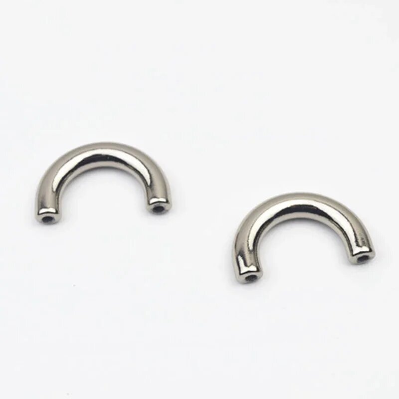Металлические D-образные кольца CLOXY 2 шт. Small Size, Silver