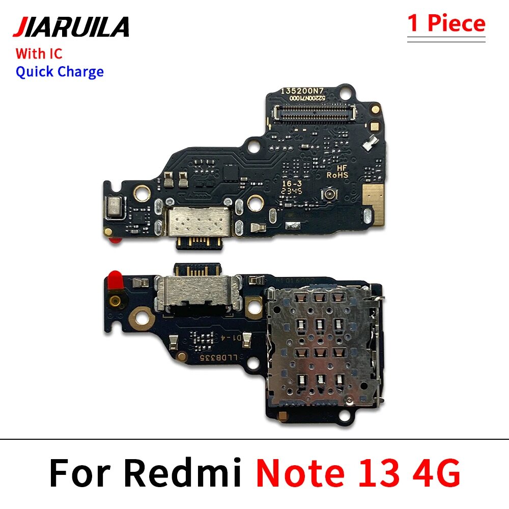 Материнская плата для Xiaomi Redmi Note 13 Pro 4G 5G/для Redmi Note 13 Pro Plus USB зарядное устройство зарядная плата док-порт коннектор основной Note 13 4G