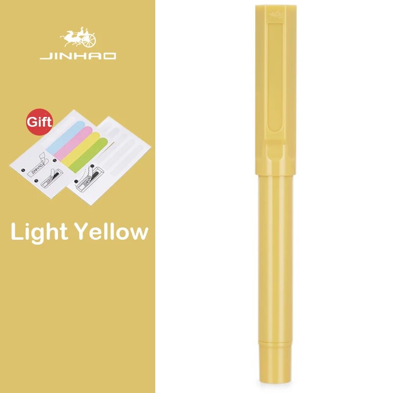 Перьевая ручка JINHAO 62 Светло-желтый, Ф, Yellow Fountain Pen