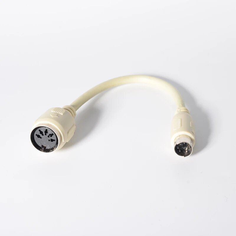 6-дюймовый мини DIN6 PS/2 штекер к DIN5 at гнездо клавиатуры адаптер конвертер кабель MDIN6 6 Pin к DIN5 5 Pin M/F для ПК Linux