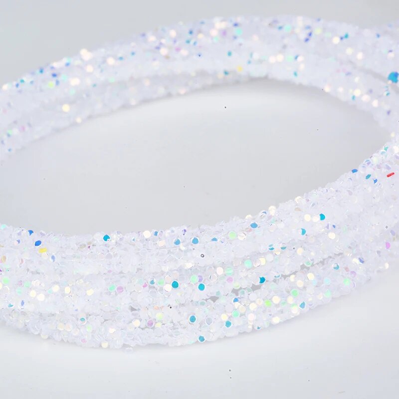 RESEN Шнурок для страз 6 мм 3 ярда Белый, 6mm-1yard, Transparent White