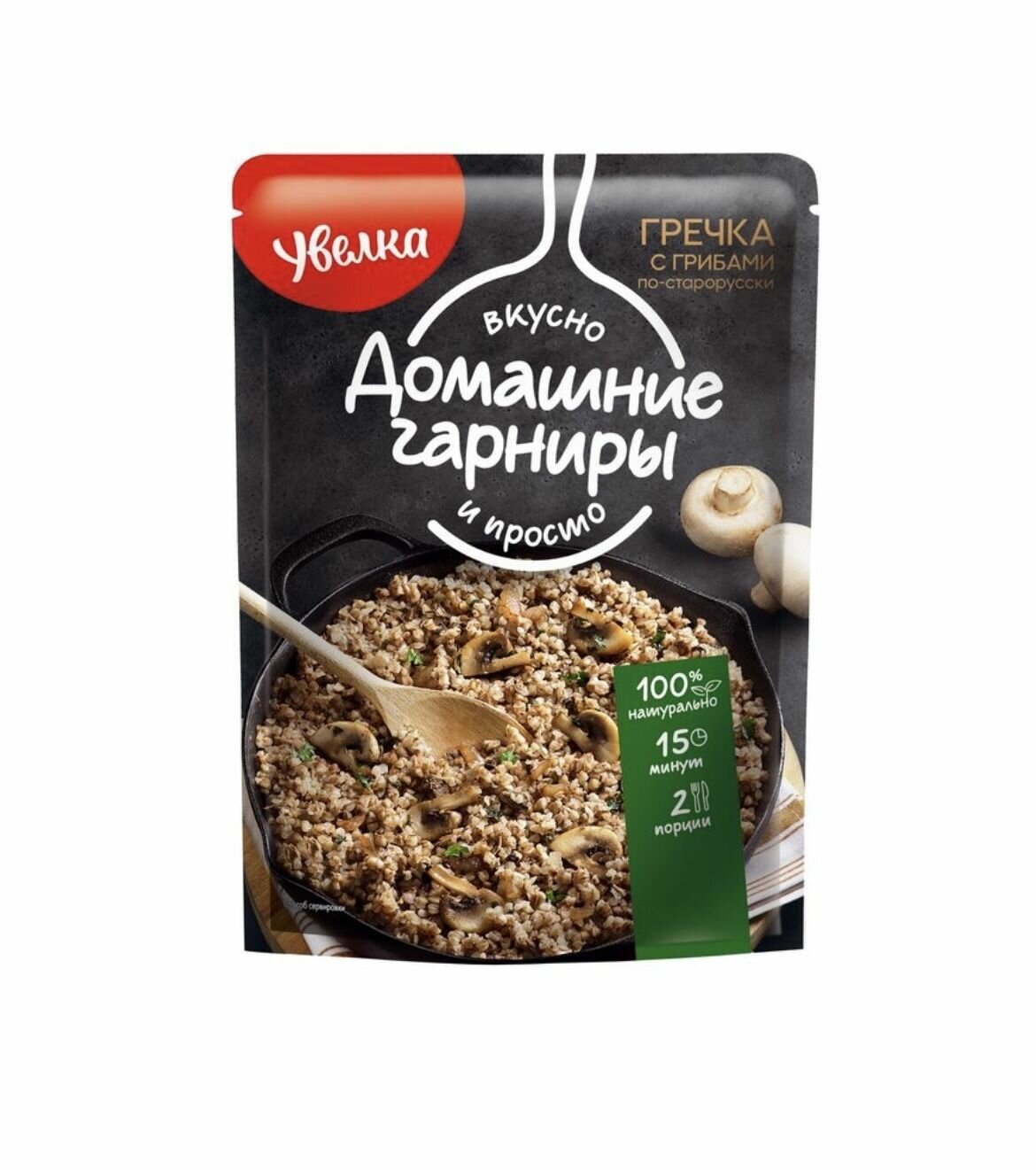 Крупа увелка "Гречка с грибами по-старорусски", 150 г * 3 шт.