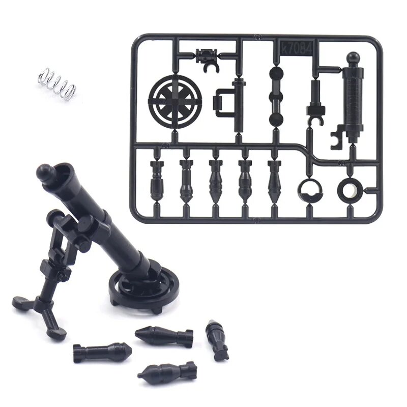 Военные фигурки солдат, спецназа, оружие времен Второй мировой войны, пушки, ракетные установки, мини-фигурки, аксессуары, строительные блоки, кирпичики, игрушки