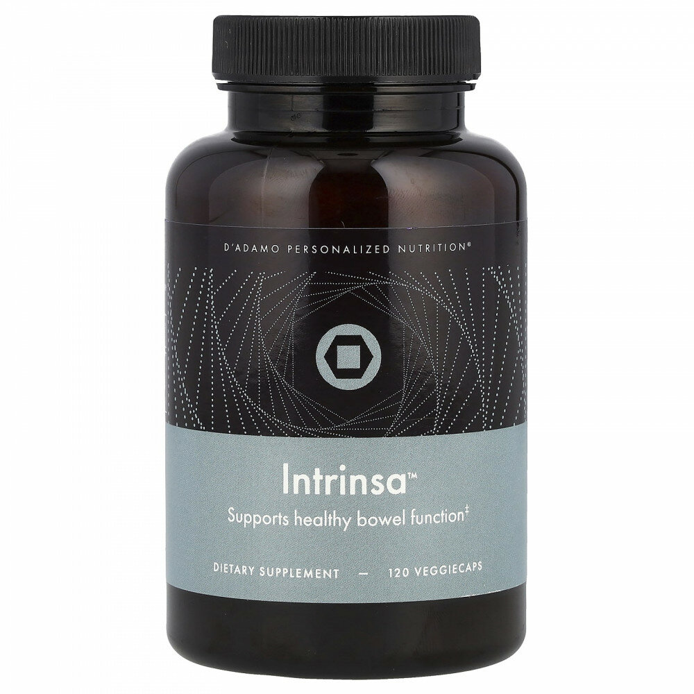 D'adamo, Intrinsa™, добавка для поддержки пищеварения, 120 растительных капсул