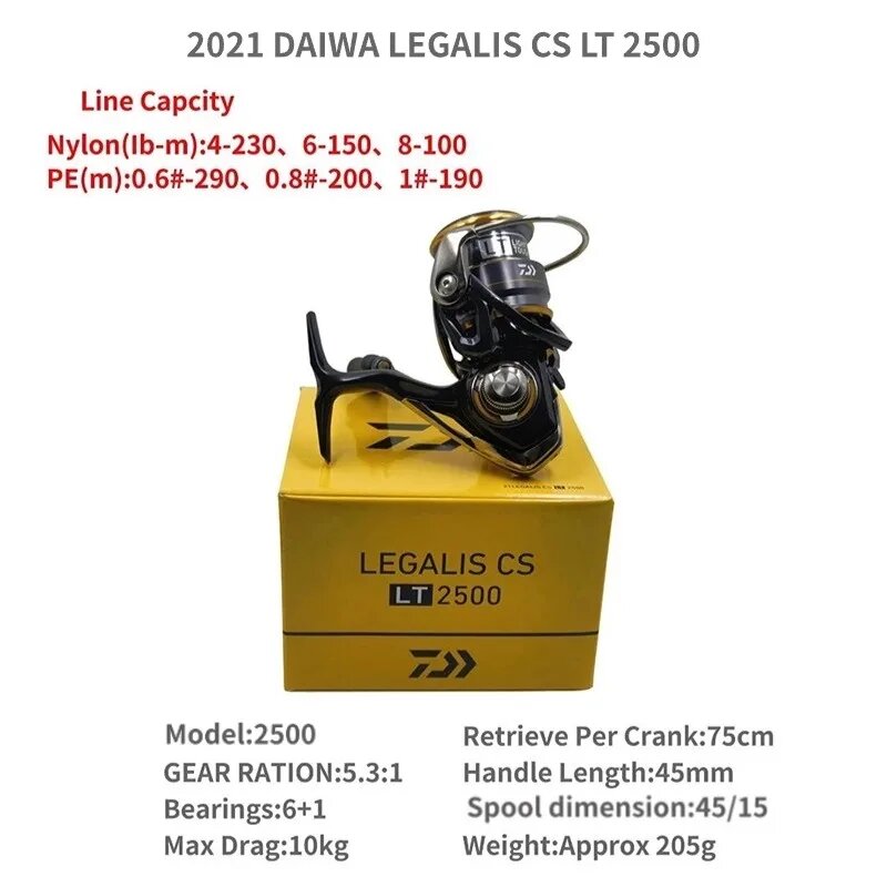 DAIWA LEGALIS CS LT безынерционные катушки для спиннинга 2500