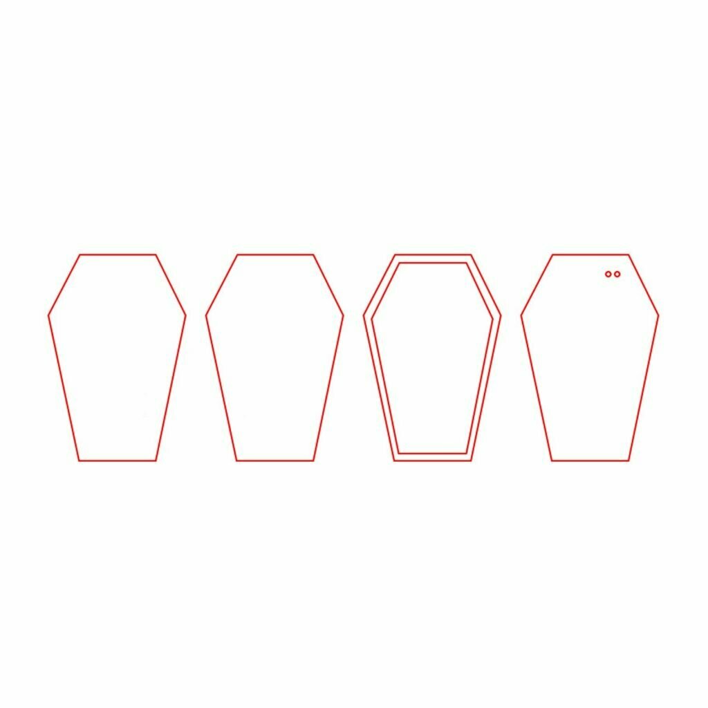 4 шт. акриловые пустые пластины для сыпучих поделок