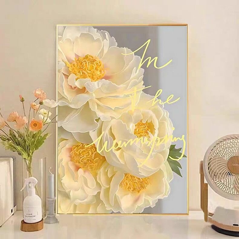 Набор для вышивания крестом, вышивка крестиком Пион, 11CT 75x60cm, полная зашивка (без подрамника, без рамки)