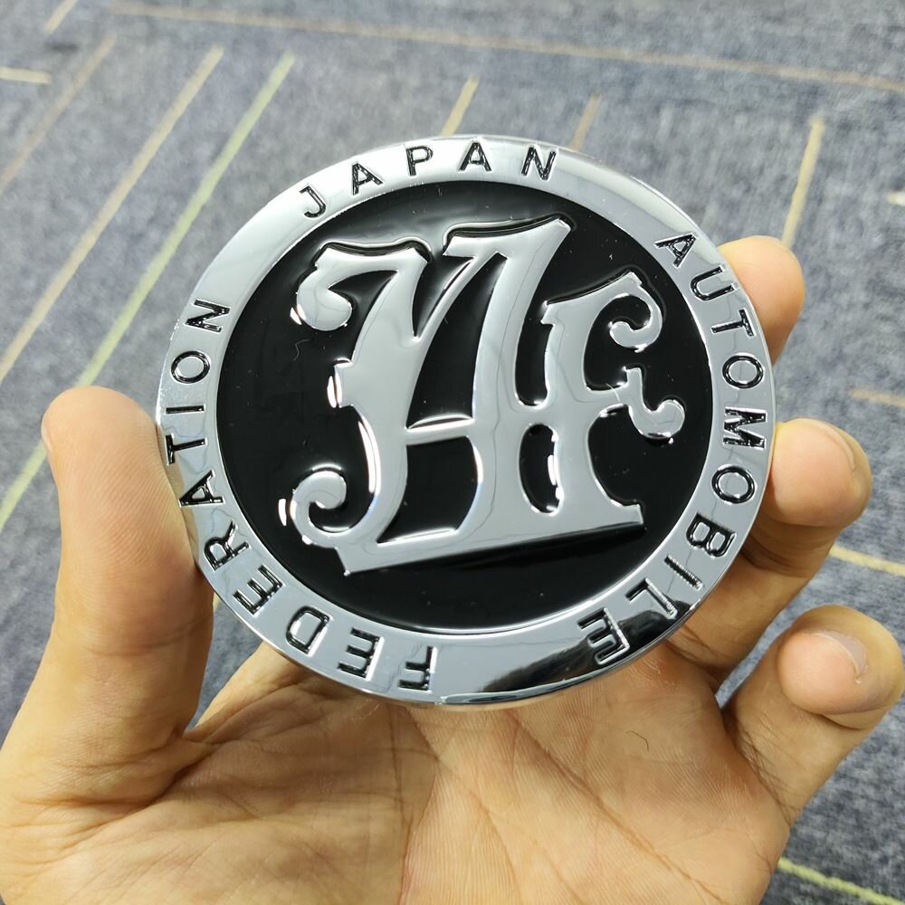 Универсальный значок на передней решетке радиатора автомобиля JDM, эмблема Японской автомобильной федерации JAF