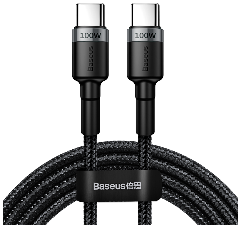 Кабель USB-A to USB-C, 100w BASEUS Cafule PD2.0, 2м, черный / Black /