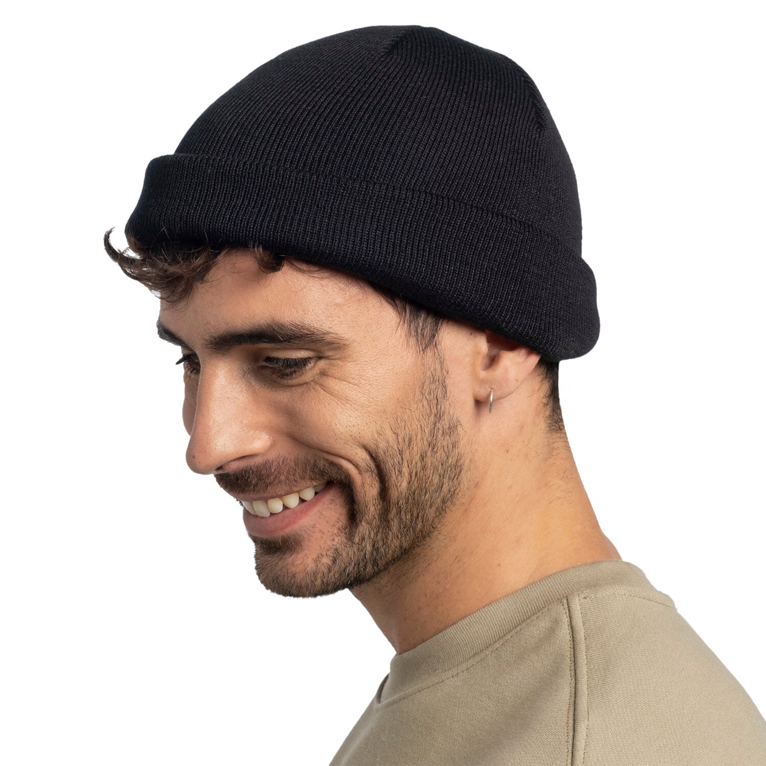 Шапка-бини Buff Knitted hat lilon fisherman для взрослых и детей, размер OneSize, черный — фото 1