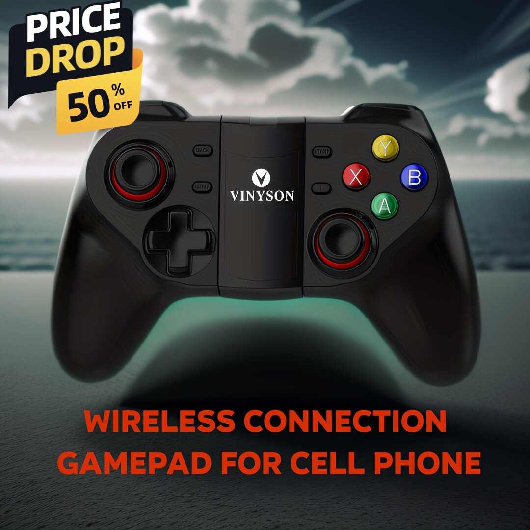 Идеальный игровой контроль: беспроводной выдвижной геймпад с держателем для телефона – мгновенное 2.4G соединение, настраиваемая RGB-подсветка кнопок