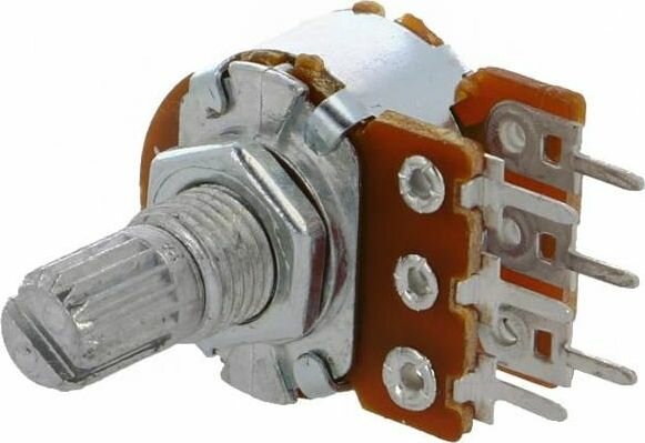 Потенциометр SR Passives R16148-1B-2-B50K осевой однооборотный 50кОм 125мВт 20% THT 6мм 1 шт