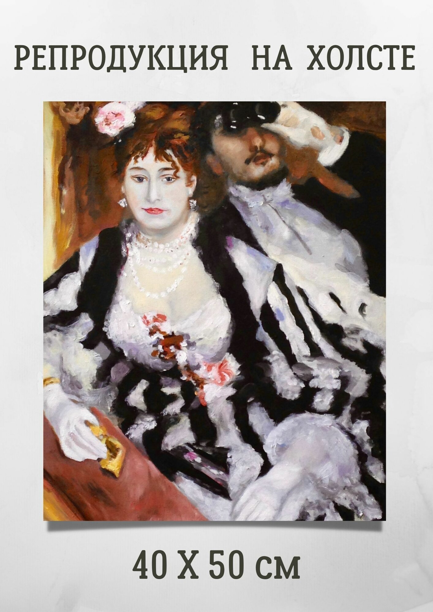 Репродукция Пьер Огюст Ренуар - Театральная Ложа / интерьерная на стену