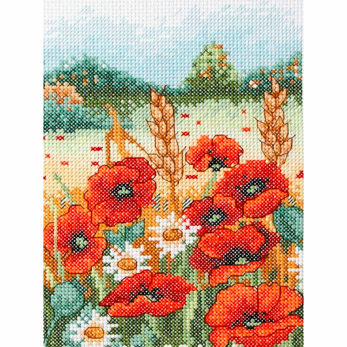 Набор для вышивания Anchor "Poppy Field" 23*16см, MEZ Венгрия, AK114