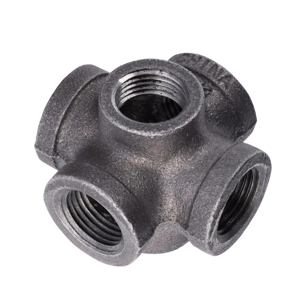 Крестообразный фитинг из ковкого чугуна 1/2", 3/4", 1" DN20