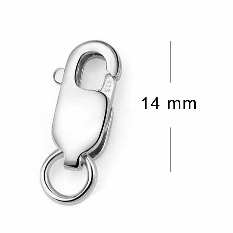 Серебряные застежки для бижутерии Sun Dazzle 14 mm