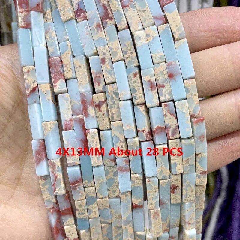 Синие бусины из яшмы SYSRXLR